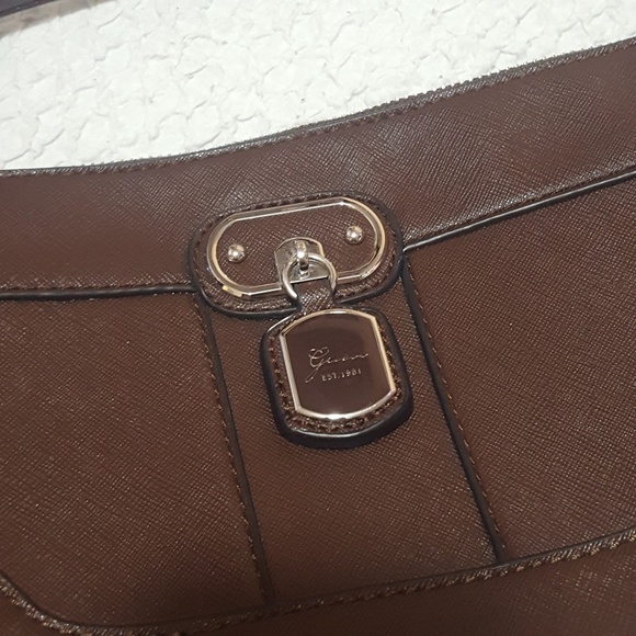 Guess | Bags | Guess Brown Crossbody Bag | Poshmark